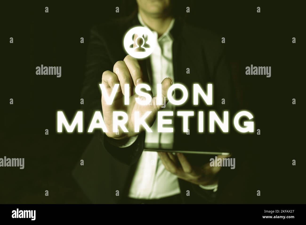 Writing displaying text Vision Marketing. Conceptual photo outlining ...
