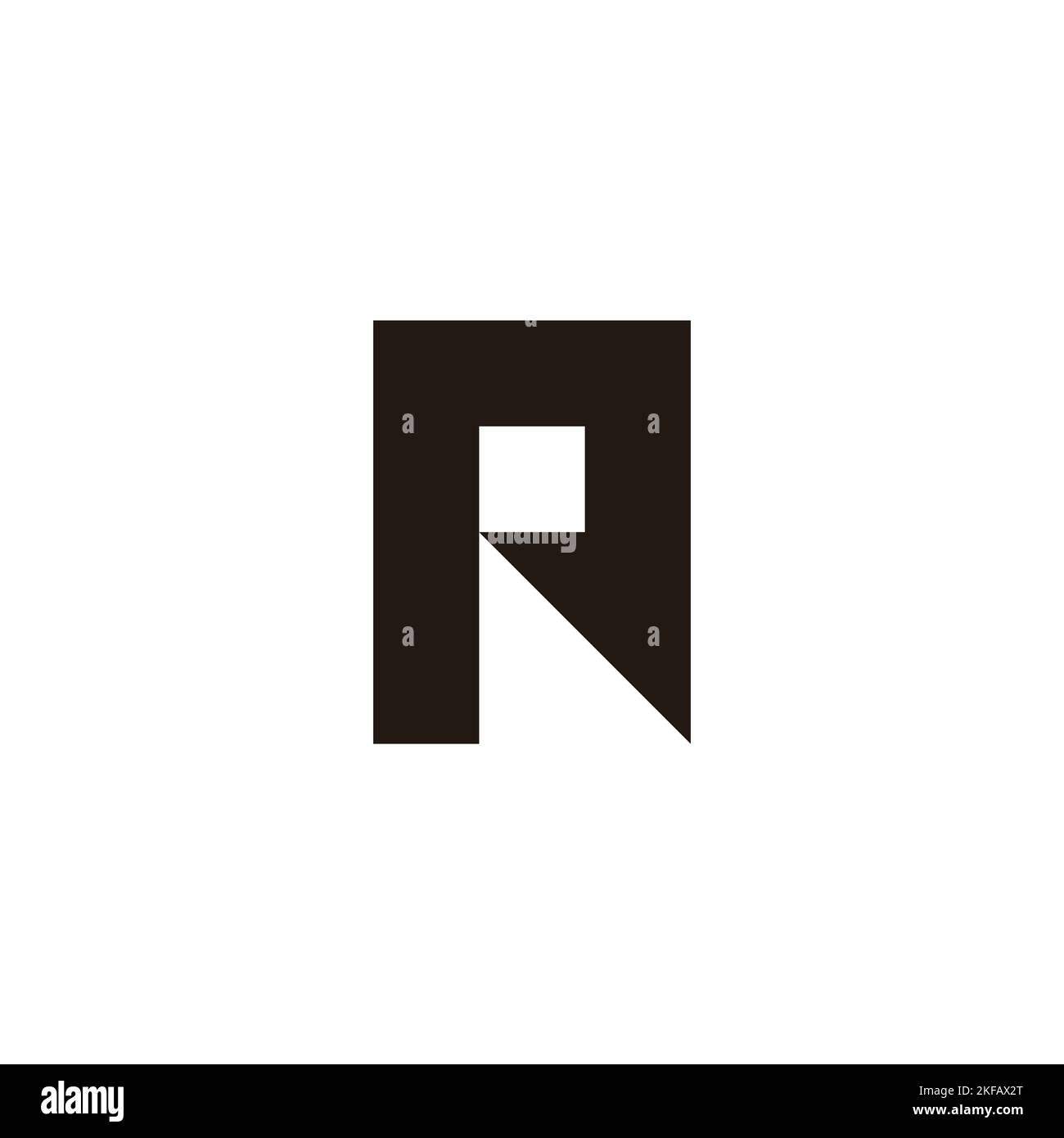 Letter A and R square geometric symbol simple logo vector Stock Vector ...