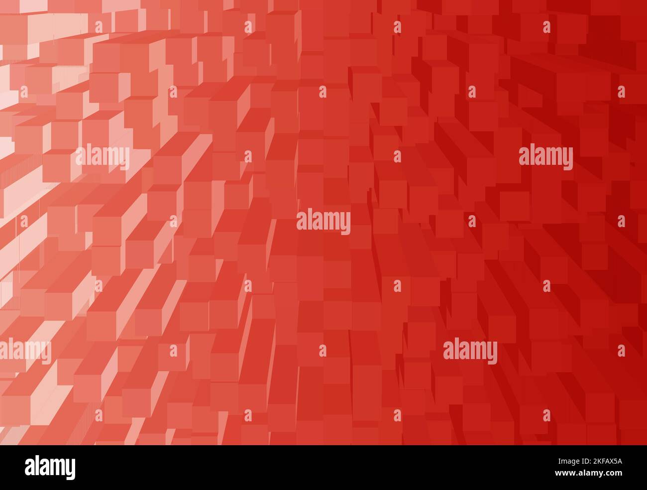 Illustration of Gradient Red 3D Cubes for Abstract Backdrop Stock Photo ...