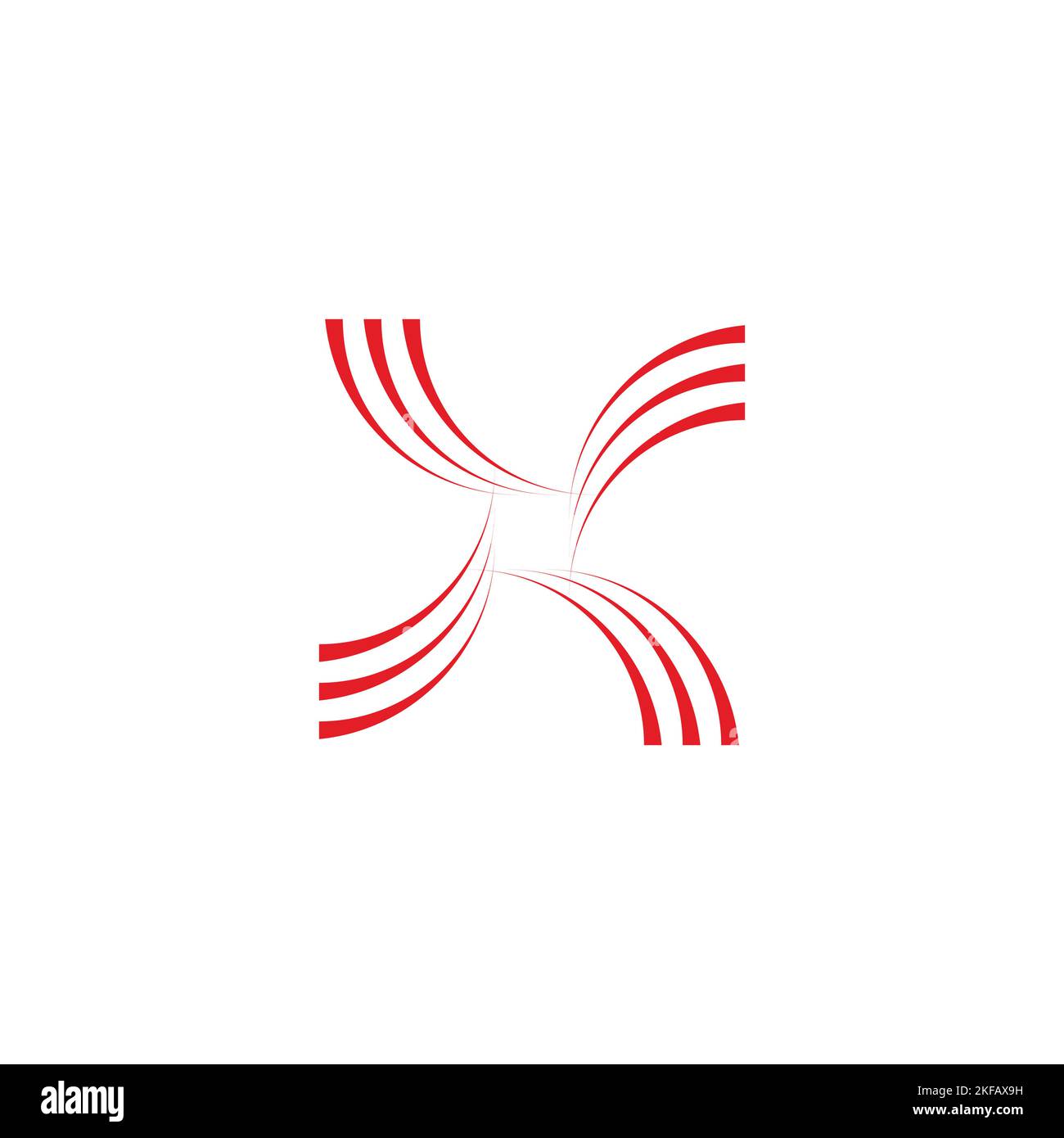 Letter K ribbon geometric symbol simple logo vector Stock Vector Image ...