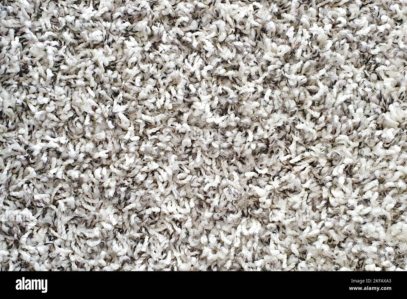 Gray long pile carpet texture background. Top view of bath mat Stock ...