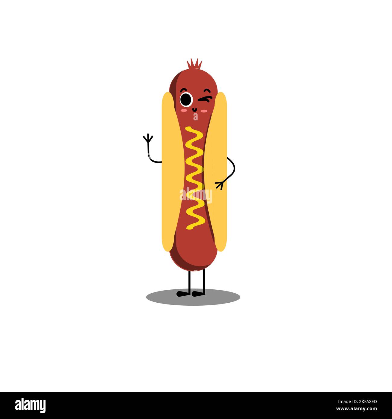 Hot Dog Emoticon Text