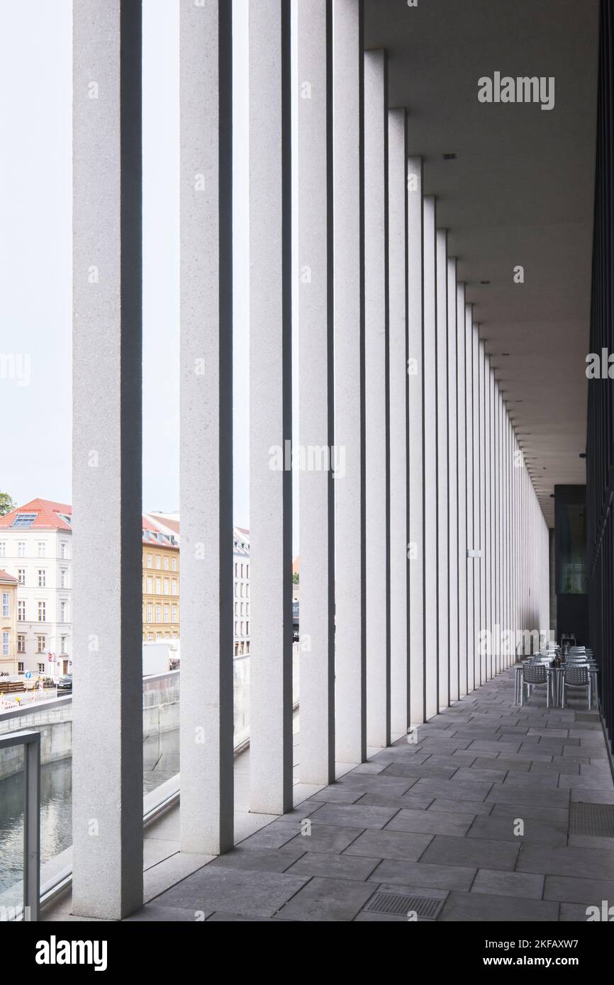Berlin, Germany - Sept 2022: The modern entrance building of James ...