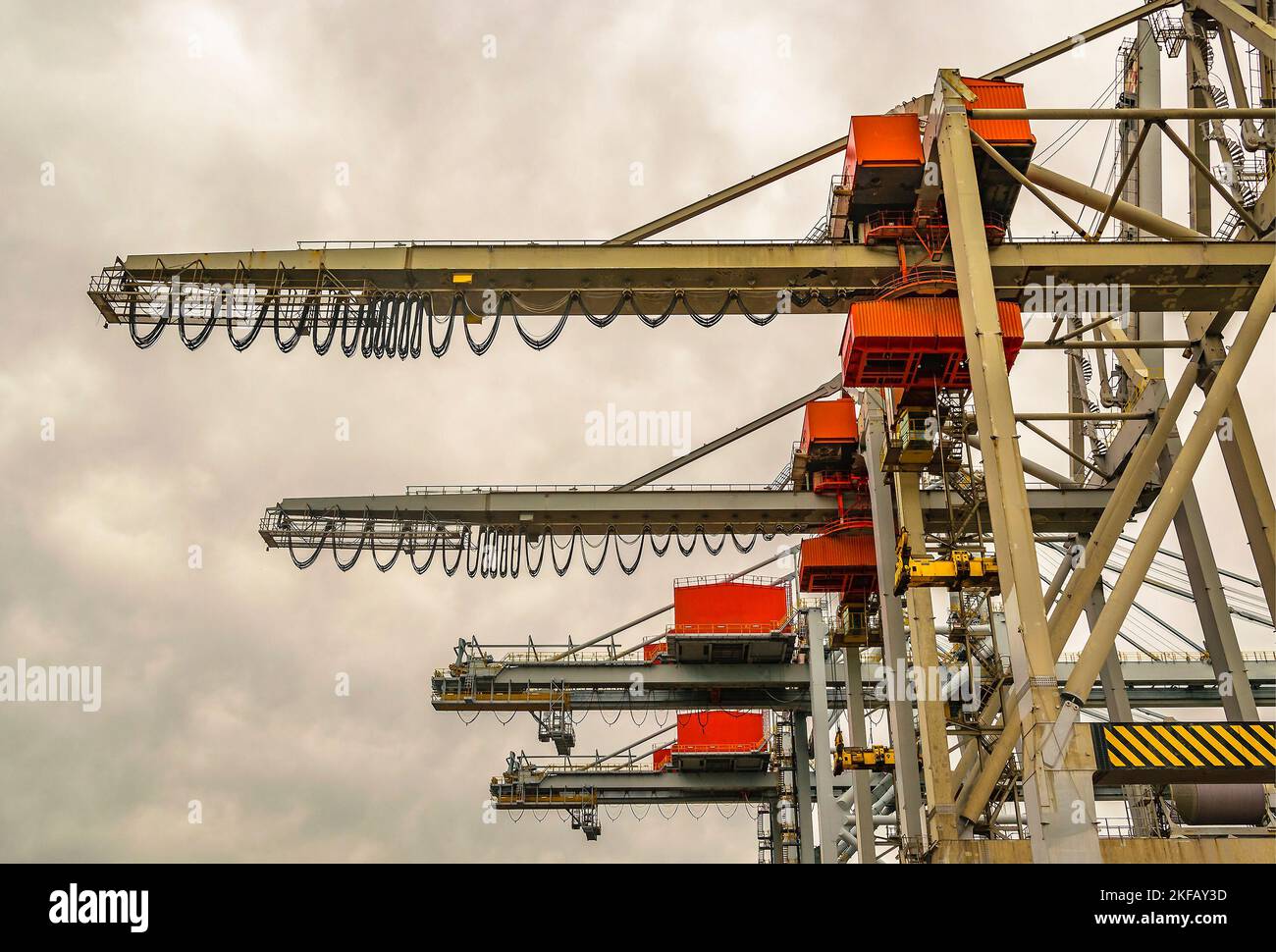 MONTEVIDEO, URUGUAY, OCTOBER - 2021 - Container loading zone at ...
