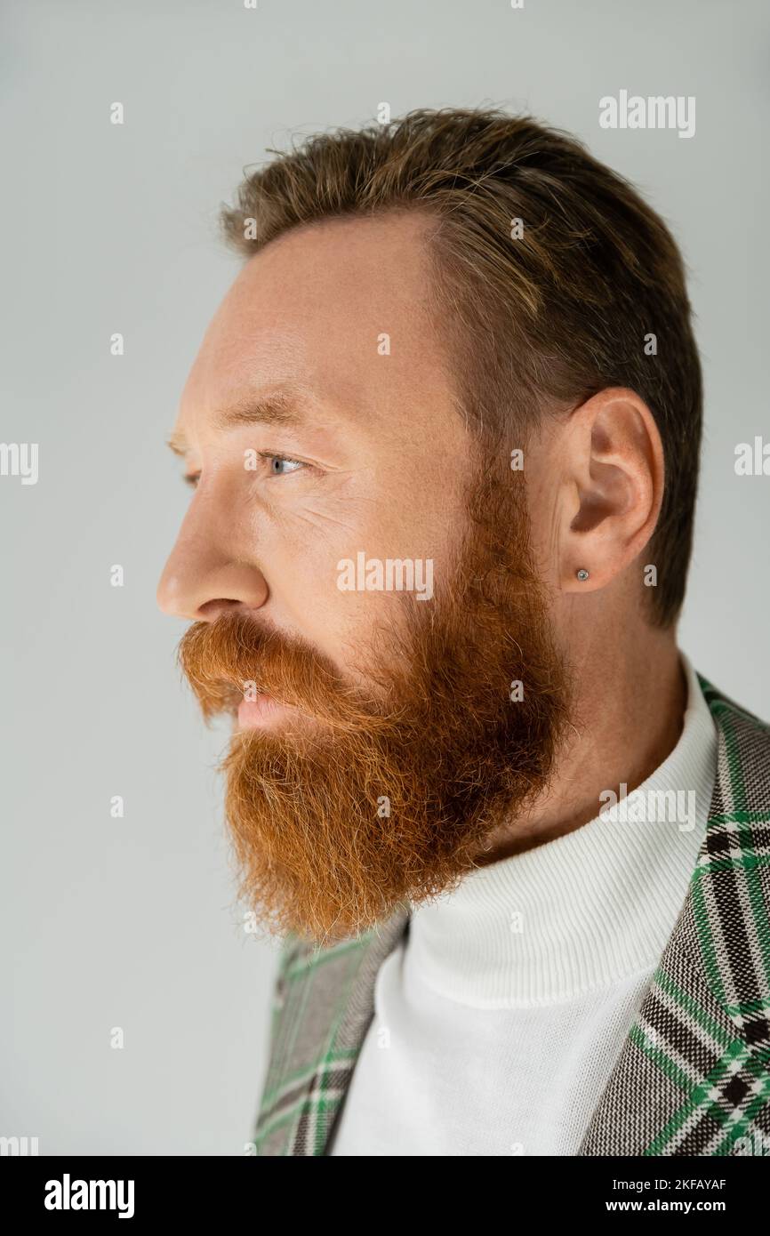 Man in plaid jacket hi-res stock photography and images - Alamy