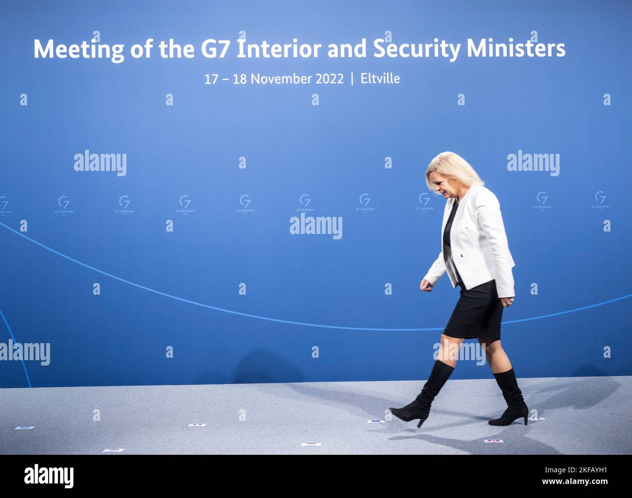 Eltville, Germany. 17th Nov, 2022. Federal Interior Minister Nancy ...