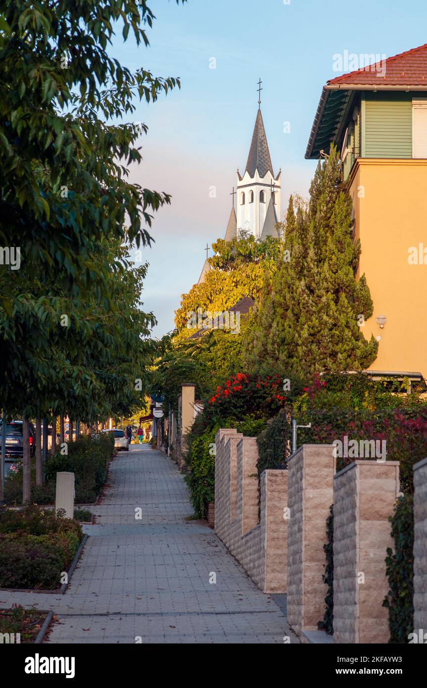 Church of the Holy Spirit Hévíz Cityscape, Heviz, Hungary Hévíz is a ...