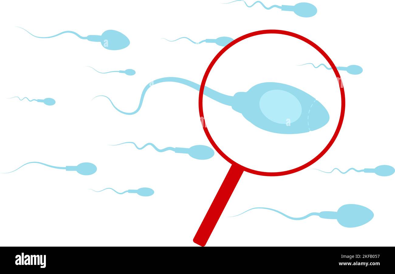 Spermogram concept. Clinical test of male fertility and semen quality ...