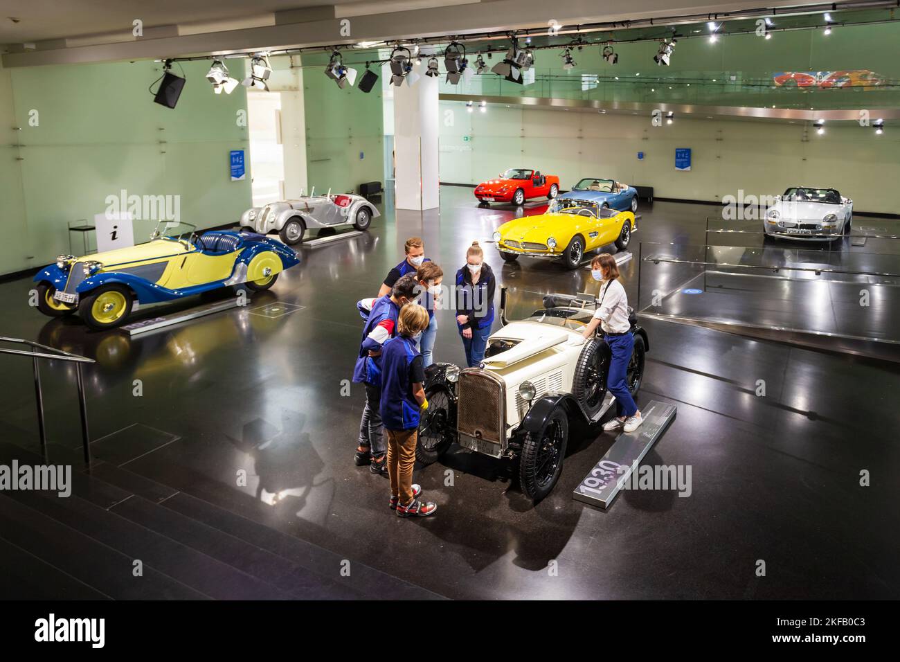 Munich, Germany - July 08, 2021: BMW Museum interior, it is an ...
