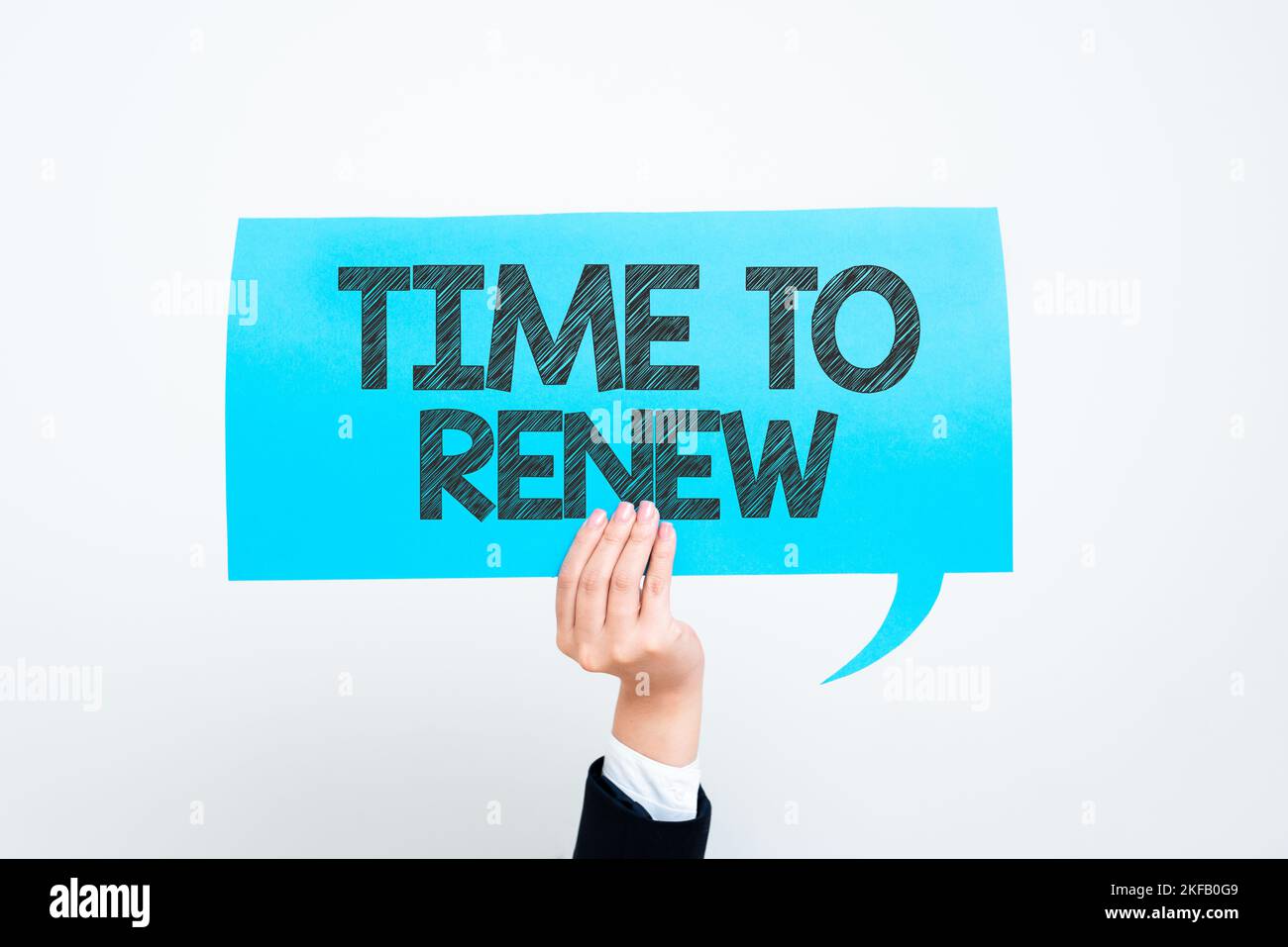 Inspiration showing sign Time To Renew. Business overview extending the ...