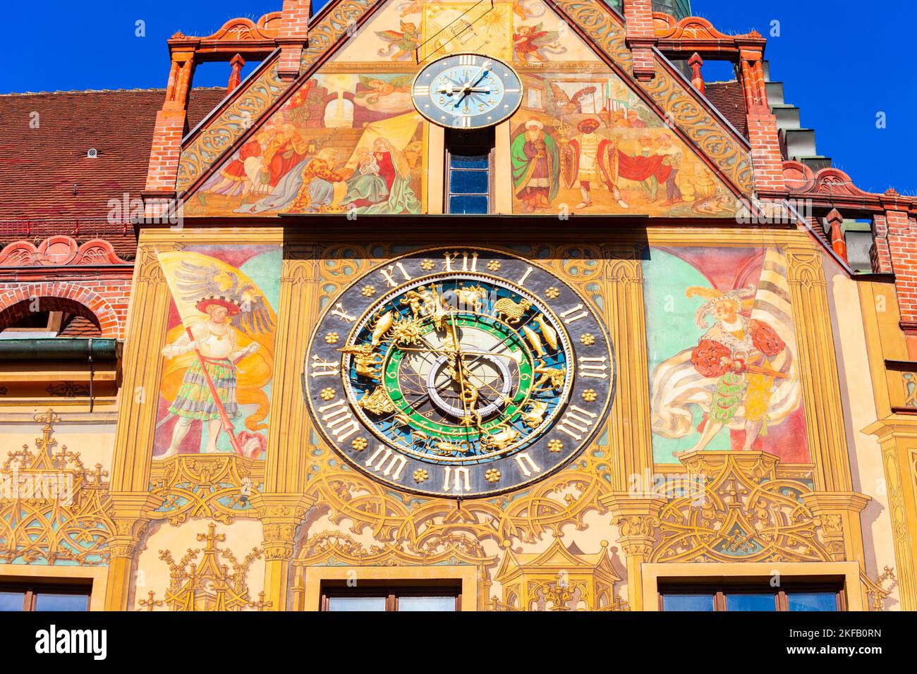 Ulm, Germany - July 06, 2021: Ulmer Rathaus or Ulm Town Hall is located ...