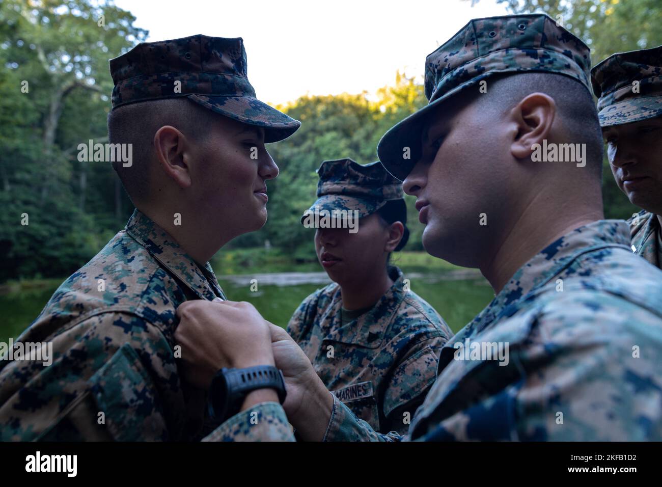 U.S. Marine Corps Pfc. Marcus Kane, with Chemical Biological Incident ...