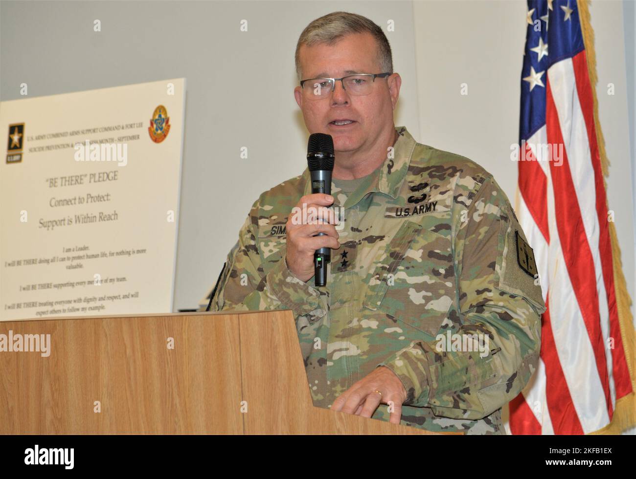 Maj. Gen. Mark T. Simerly, CASCOM and Fort Lee commanding general ...