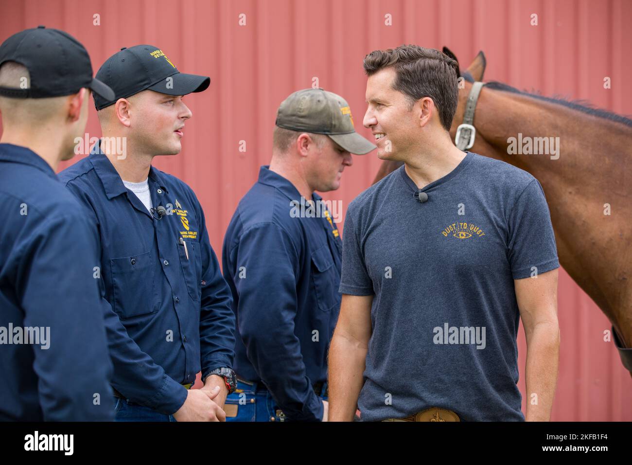 Sgt. Peter Mikheyev gives Fox and Friends co-host Will Cain a tour of ...