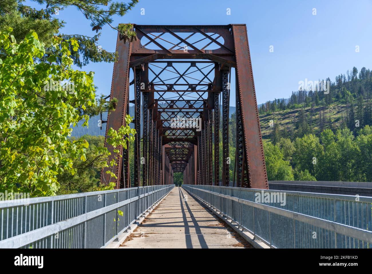 Built over a century ago in 1920, the former railroad bridge over the ...