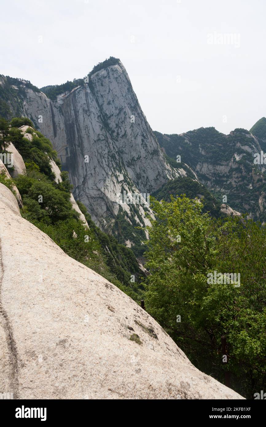 Views and landscape seen from the hiking trail path to the 5 peak of ...