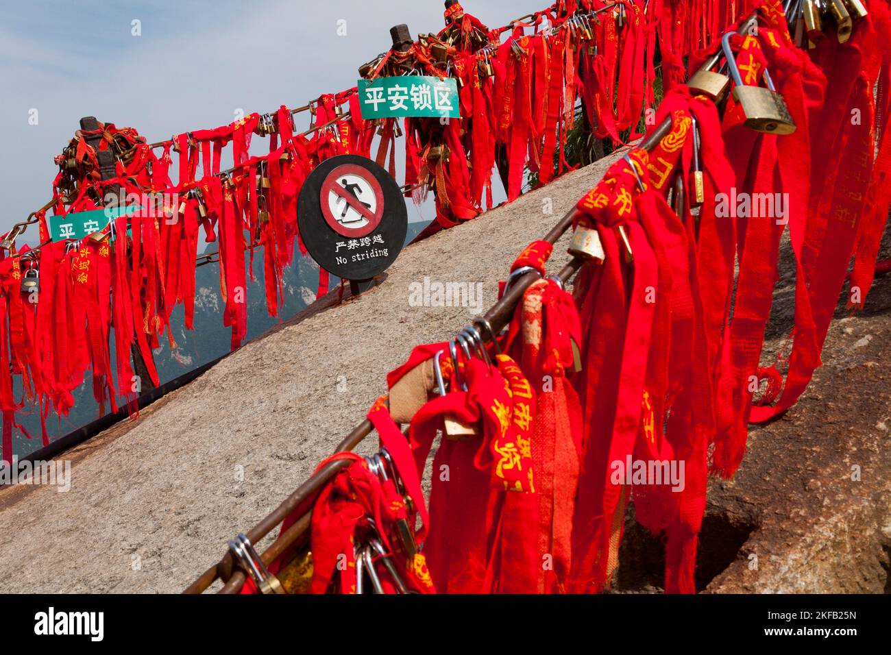 Hundreds of Love Lock / Loves locks Keep Us Safe red ribbon keepsake ...