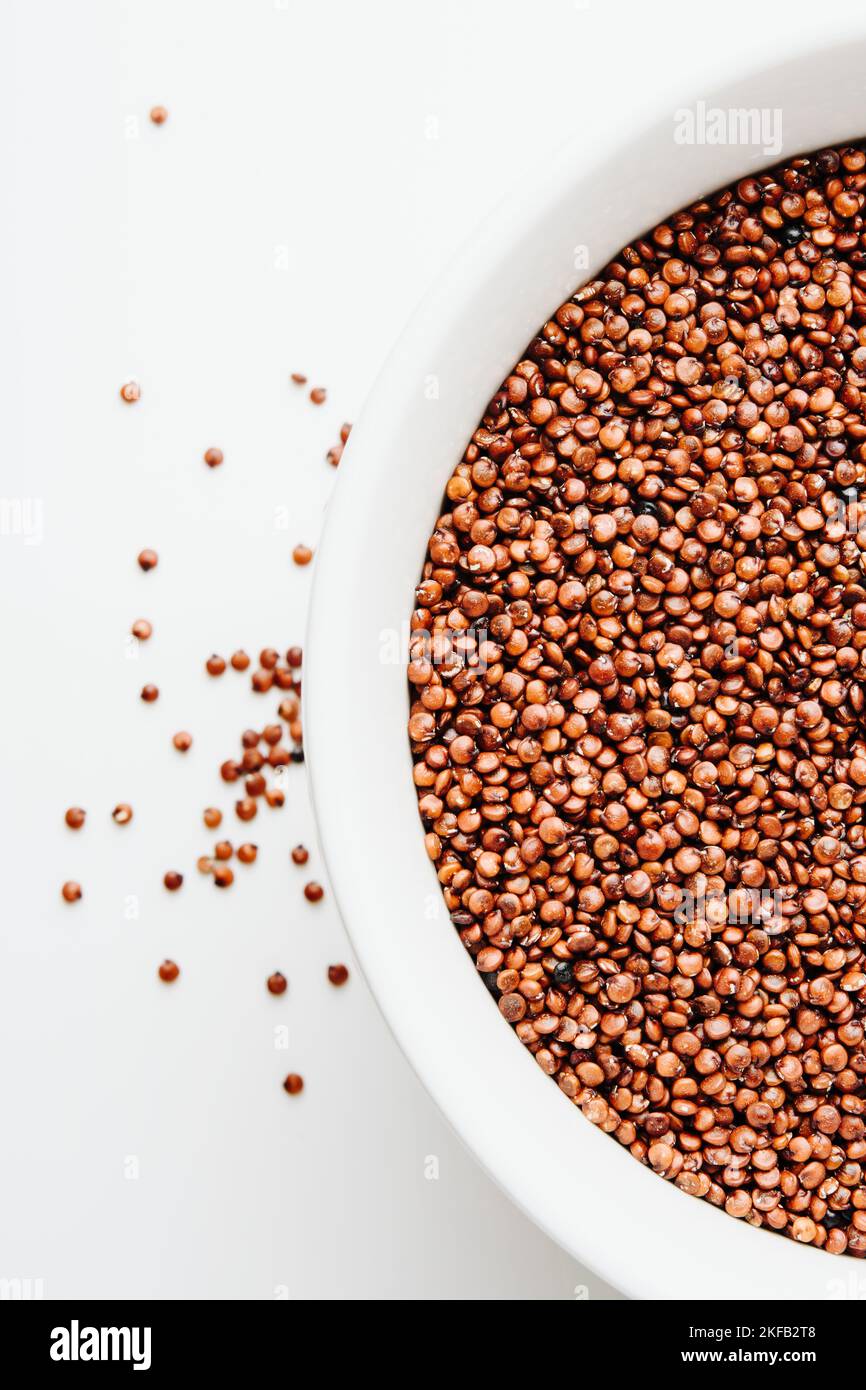 Raw red quinoa close hi-res stock photography and images - Alamy