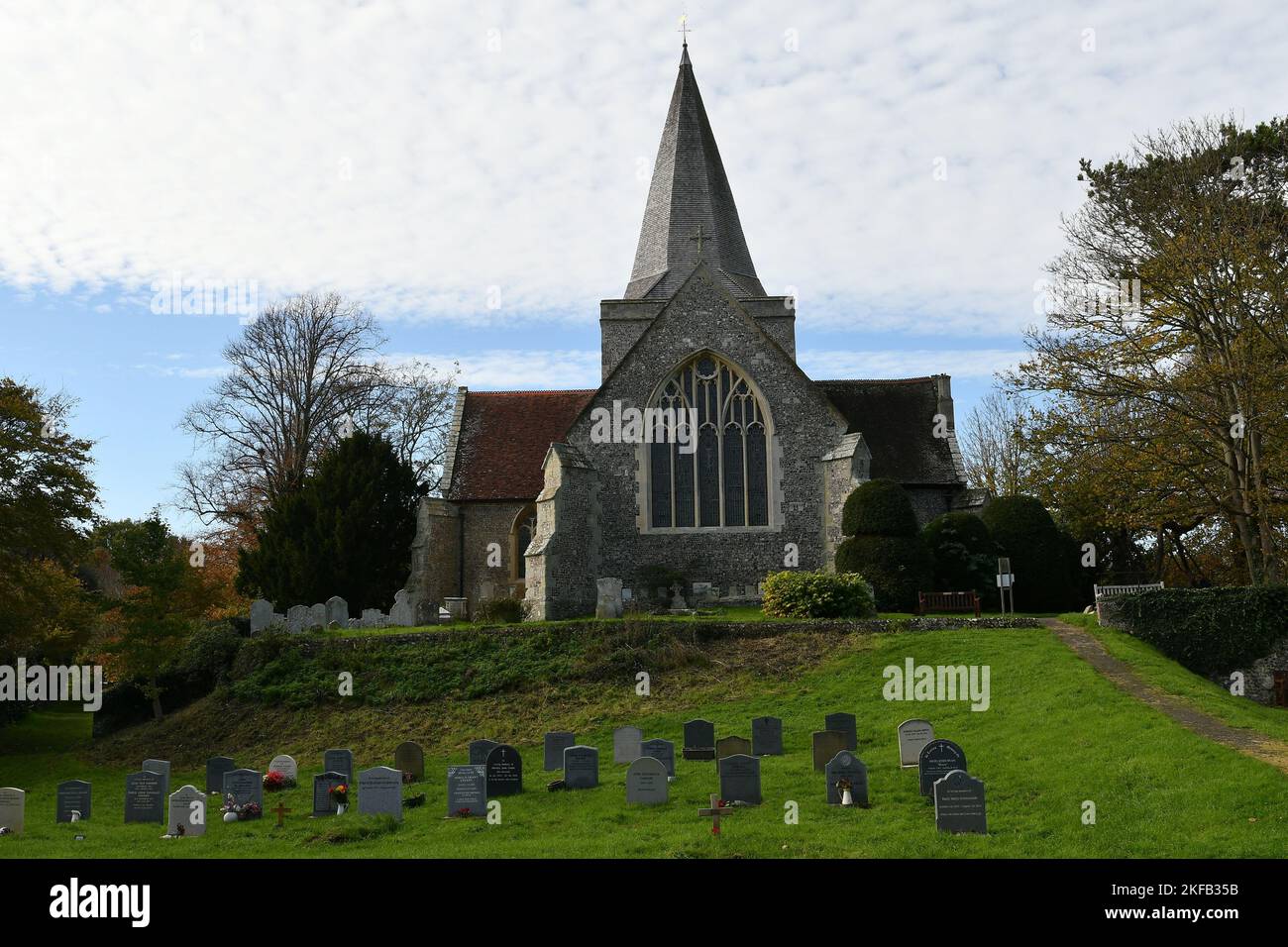 St Andrew Parish Church Alfriston uk Stock Photo - Alamy