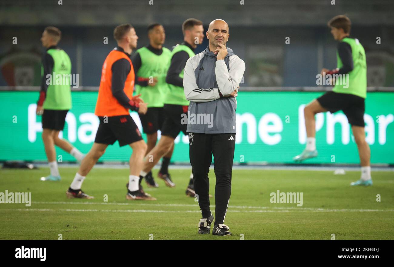 Kuwait City, Kuwait, Thursday 17 November 2022. Belgium's head coach ...