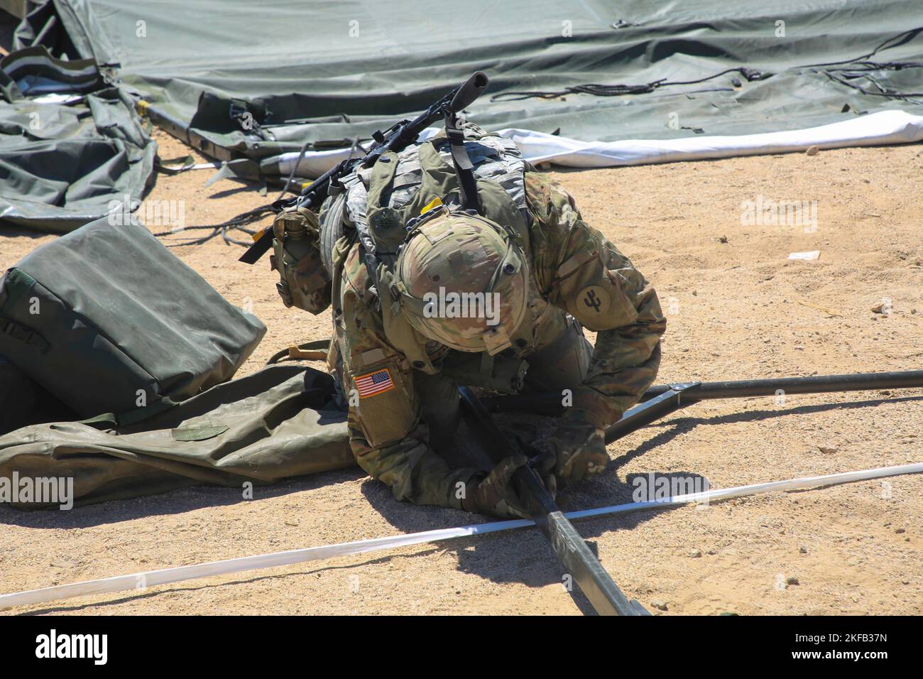 U.S. Soldier assigned to 620th Combat Sustainment Support Battalion ...