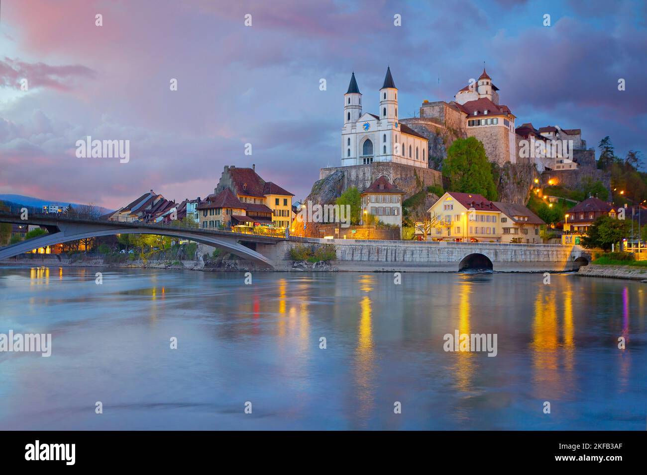 Aarburg aare canton aargau castle hi-res stock photography and images ...