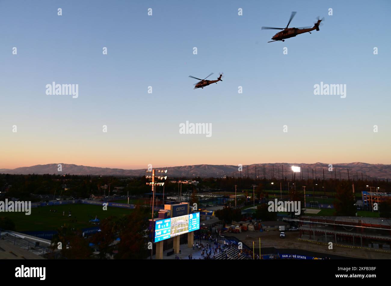 A pair of U.S. Air Force HH-60G Pave Hawk helicopters assigned to the ...