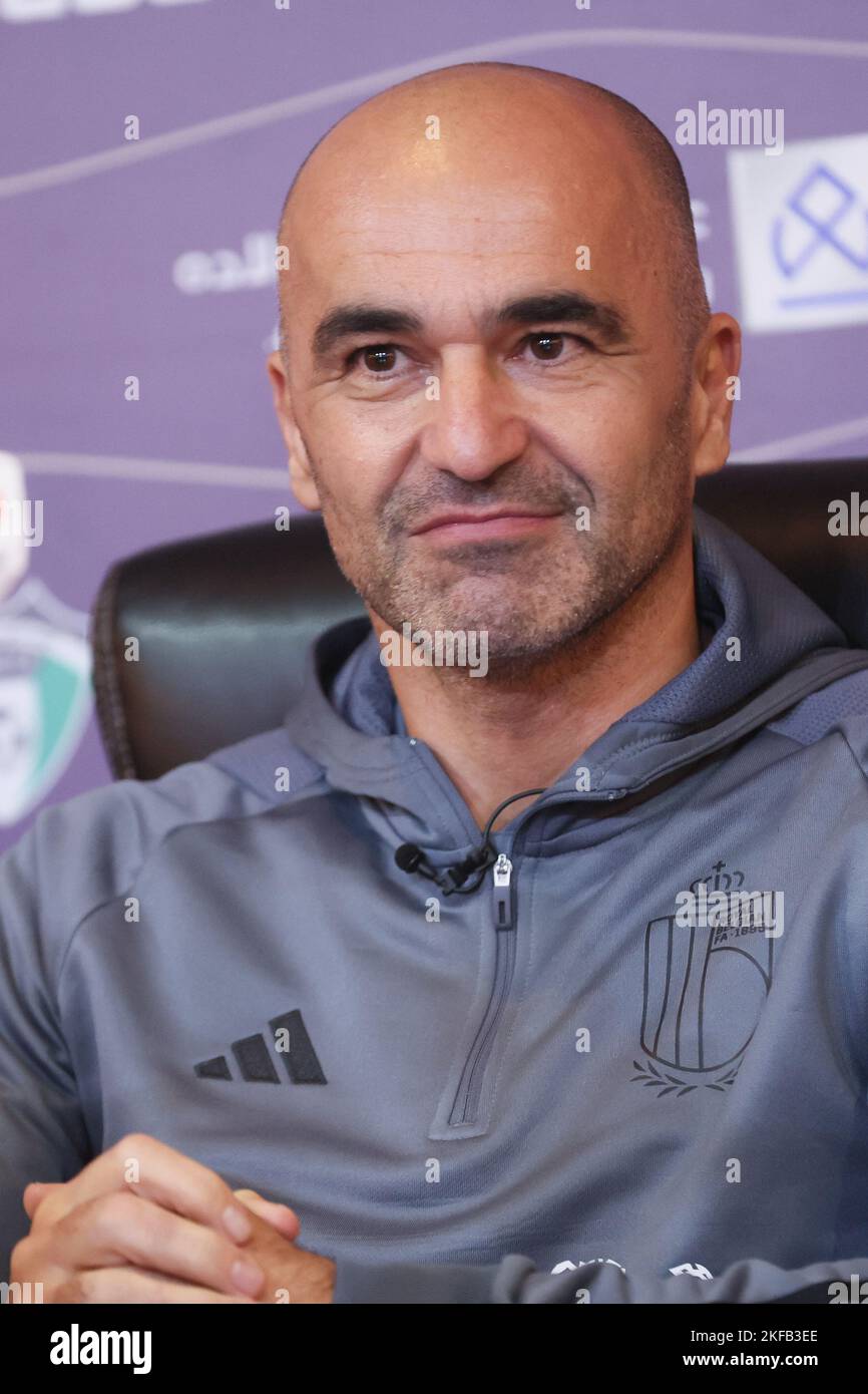 Kuwait City, Kuwait, Thursday 17 November 2022. Belgium's head coach ...