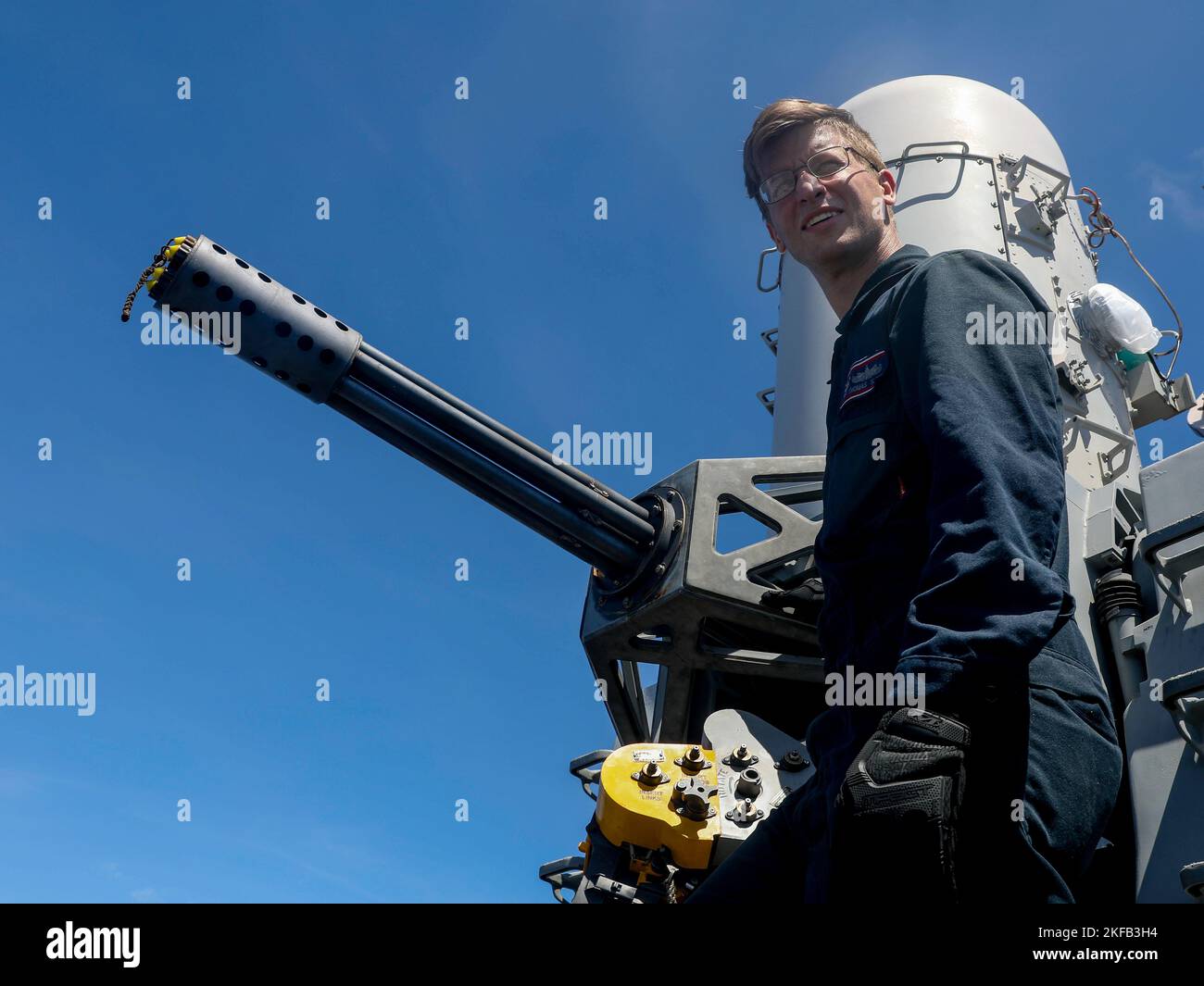 PHILIPPINE SEA (Sept. 1, 2022) – Fire Controlman 2nd Class Thomas Smits, from Green Bay ...