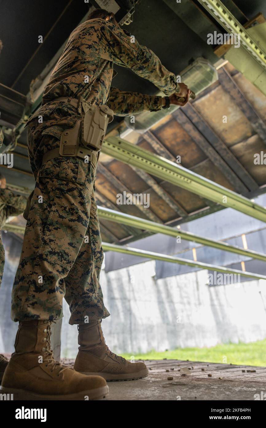 U.S. Marine Corps Lance Cpl. Kevin Brookins, combat graphics specialist ...