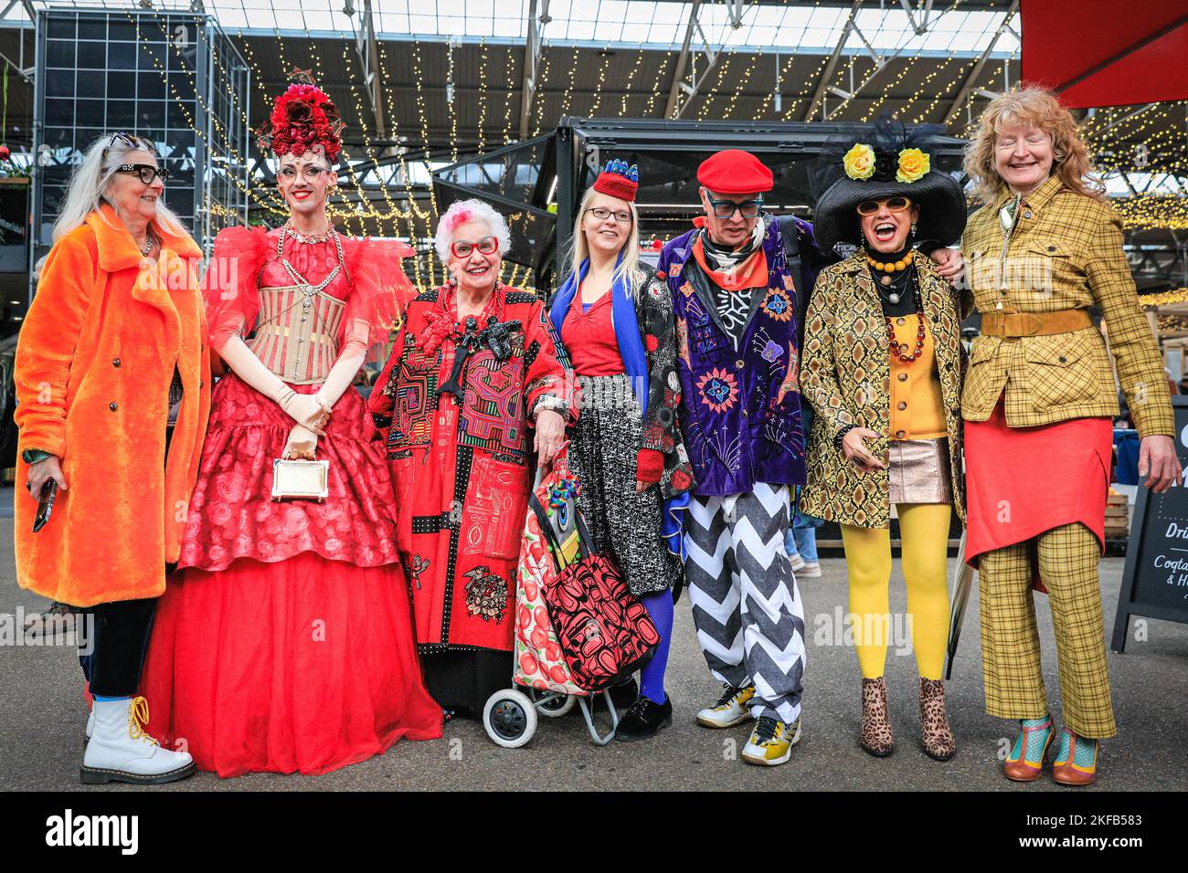 London, UK. 17th Nov, 2022. Florent Bidois, organiser (2nd from left ...