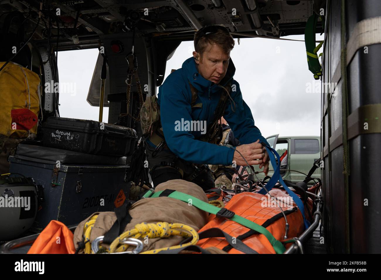 Alaska Air National Guard Capt. Robery Brodsky, a combat rescue officer ...