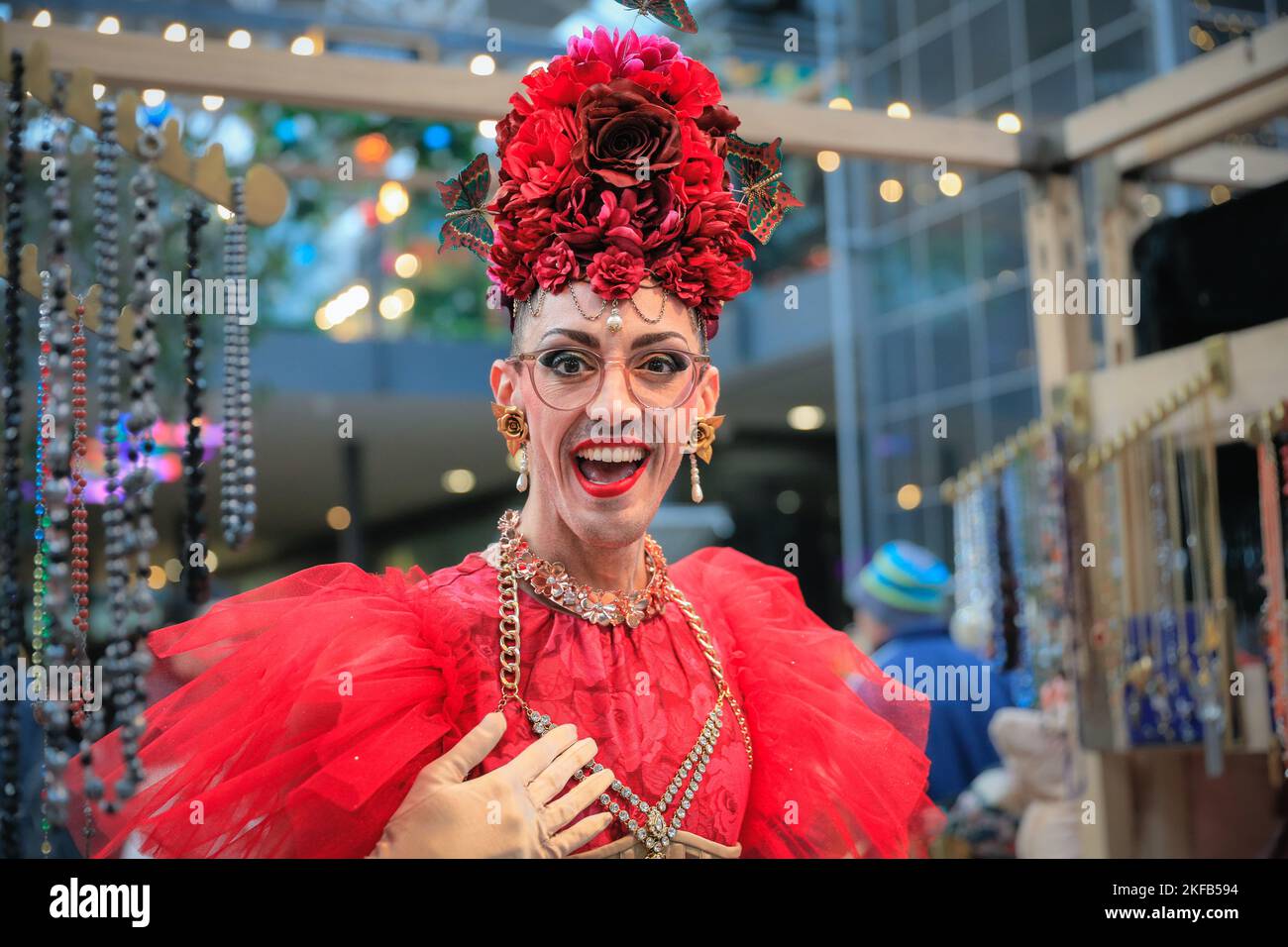 London, UK. 17th Nov, 2022. Organiser and stylist Florent Bidois in one ...