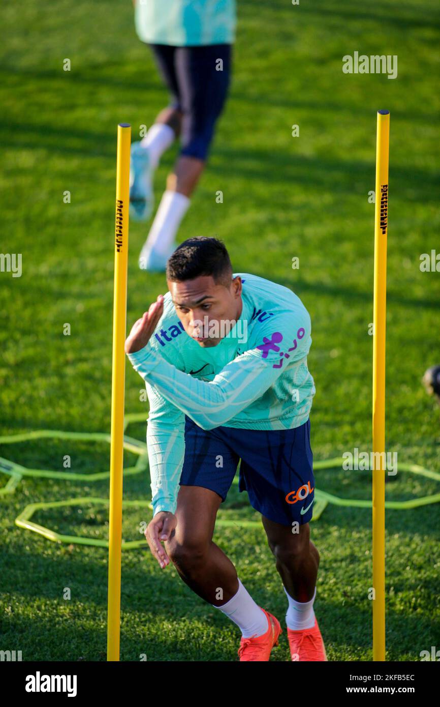 Alex Sandro of Brazil during Brazil National football team traning ...
