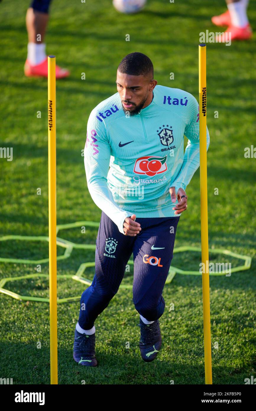 Bremer of Brazil during Brazil National football team traning, before ...