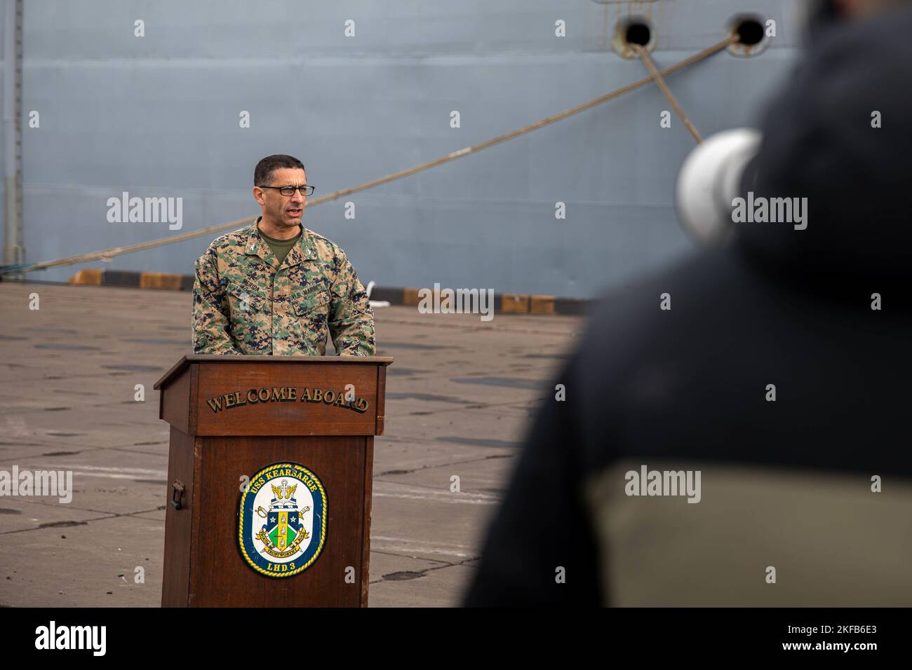 U.S. Marine Corps Col. Paul C. Merida, commanding officer of the 22nd ...