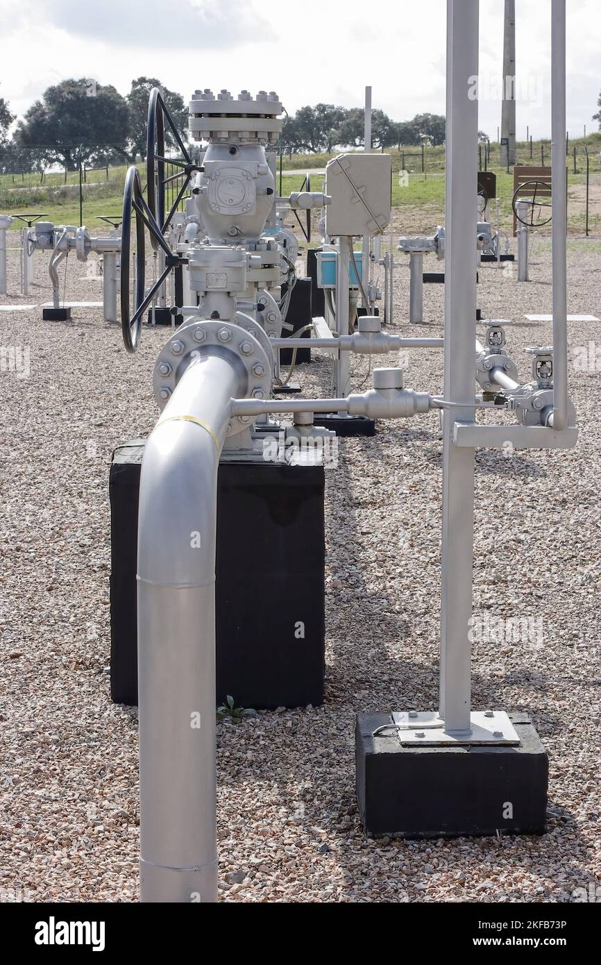 Detail from natural gas transport intermediate station. Photo from 2008 ...