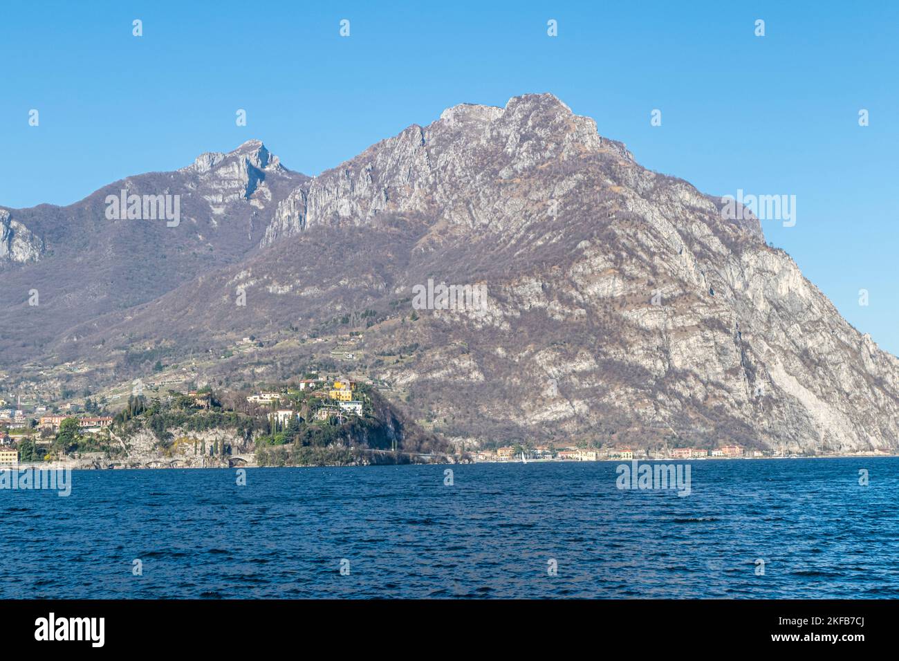 Landscape of Valmadrera on Lake Lecco Stock Photo - Alamy