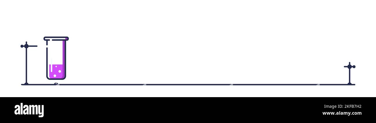 One glass flask. Chemistry divider Stock Vector Image & Art - Alamy