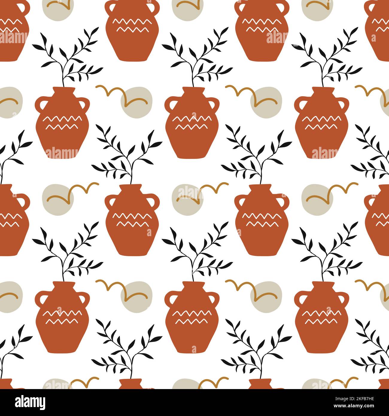 Floral minimal seamless pattern Stock Vector Image & Art - Alamy