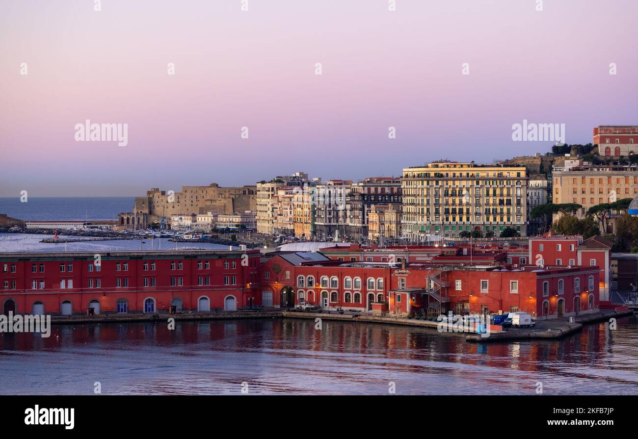Port and Buildings in Historic Downtown City on Mediterranean Coast of ...