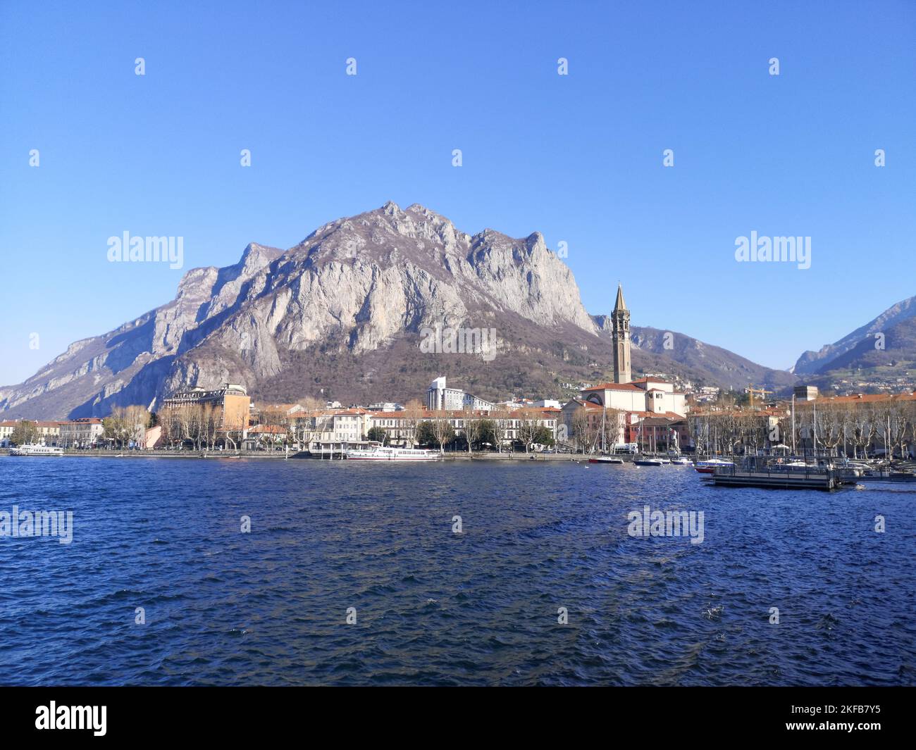 Landscape of Lecco and his beautiful lake Stock Photo - Alamy