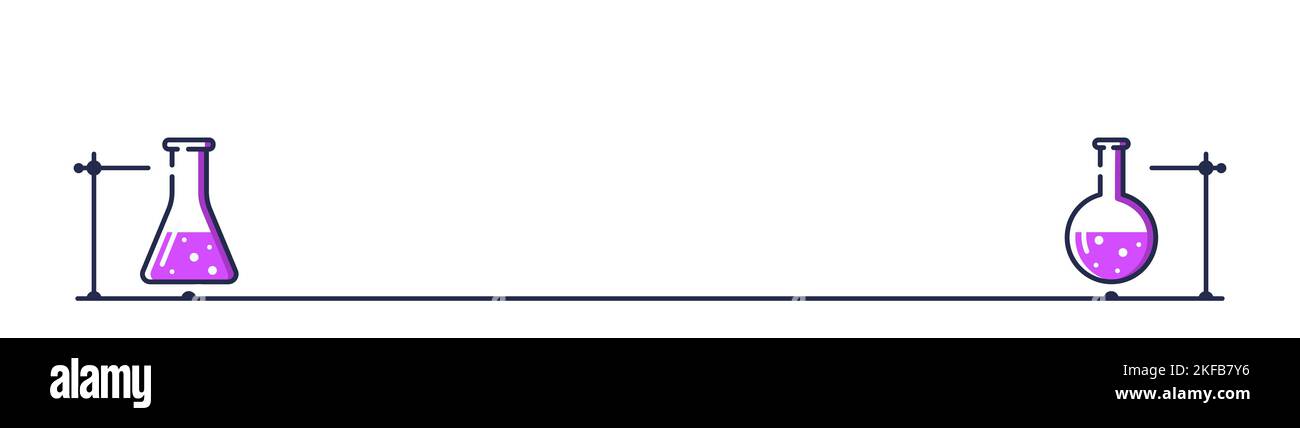 Line drawing chemical flasks hi-res stock photography and images - Alamy