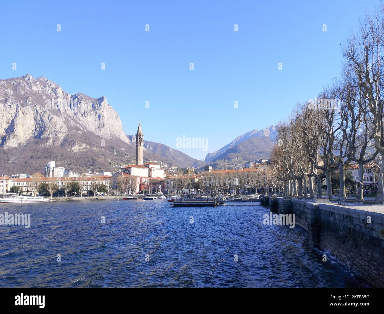 Landscape of Lecco and his beautiful lake Stock Photo - Alamy