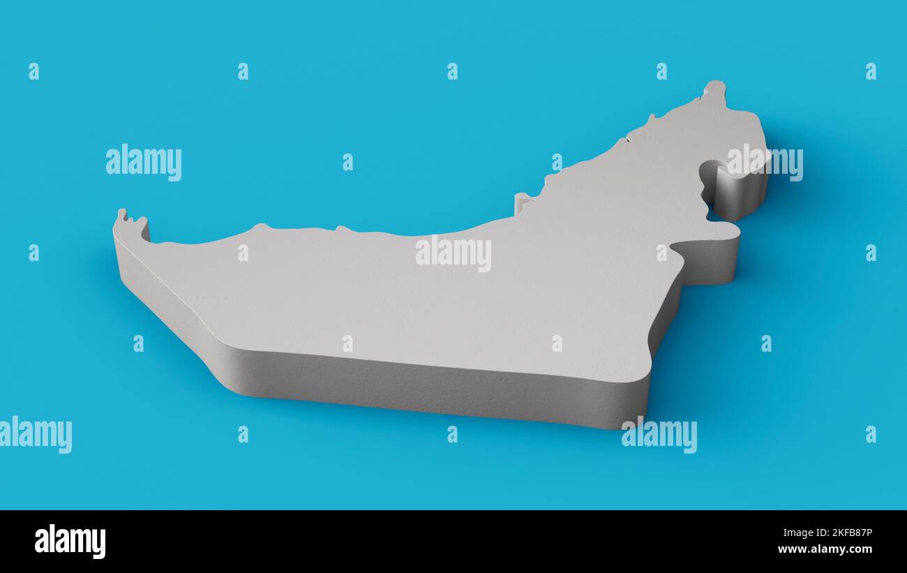 Dubai 3d map geography hi-res stock photography and images - Alamy