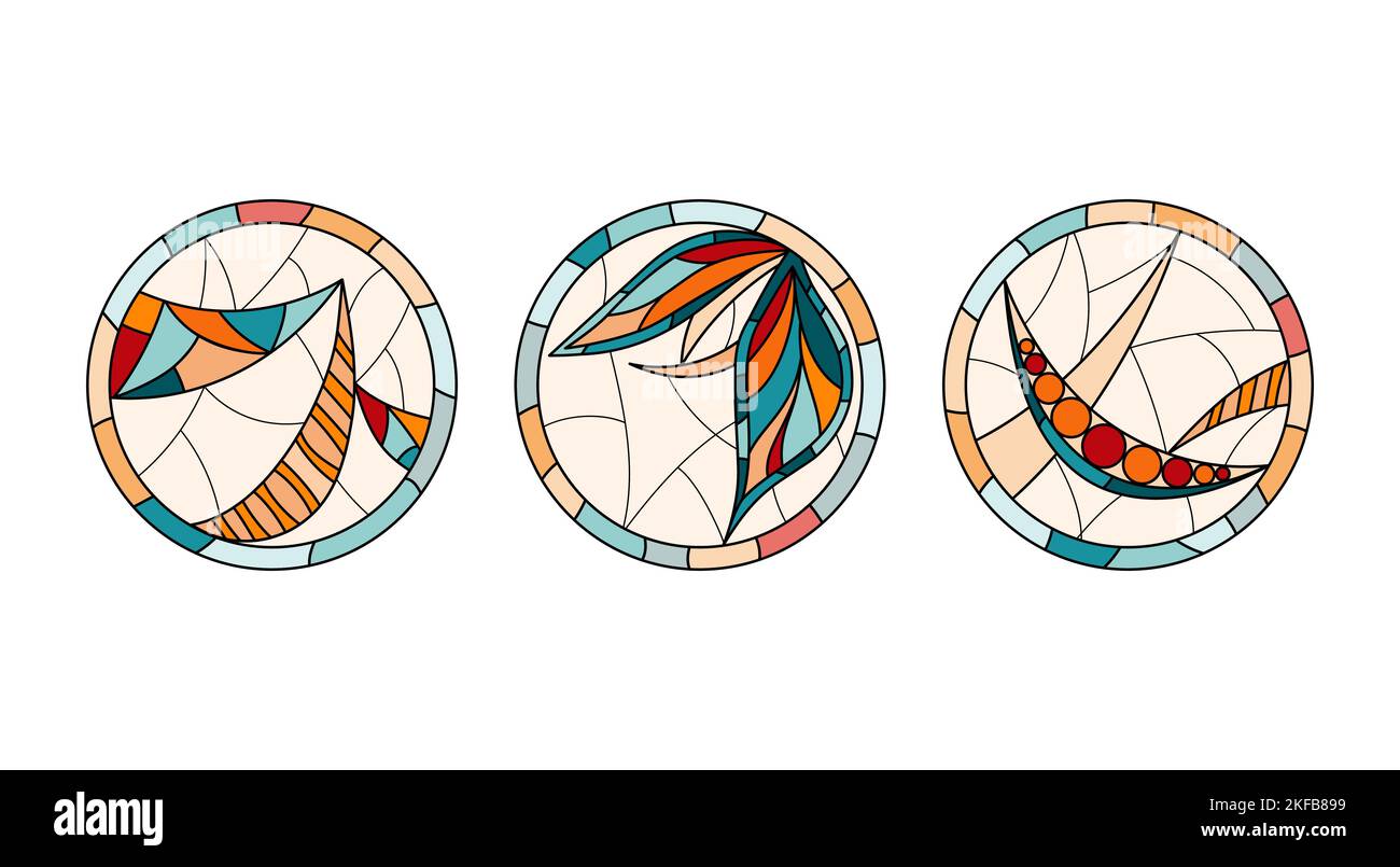 Church glass windows stained Stock Vector Images - Alamy