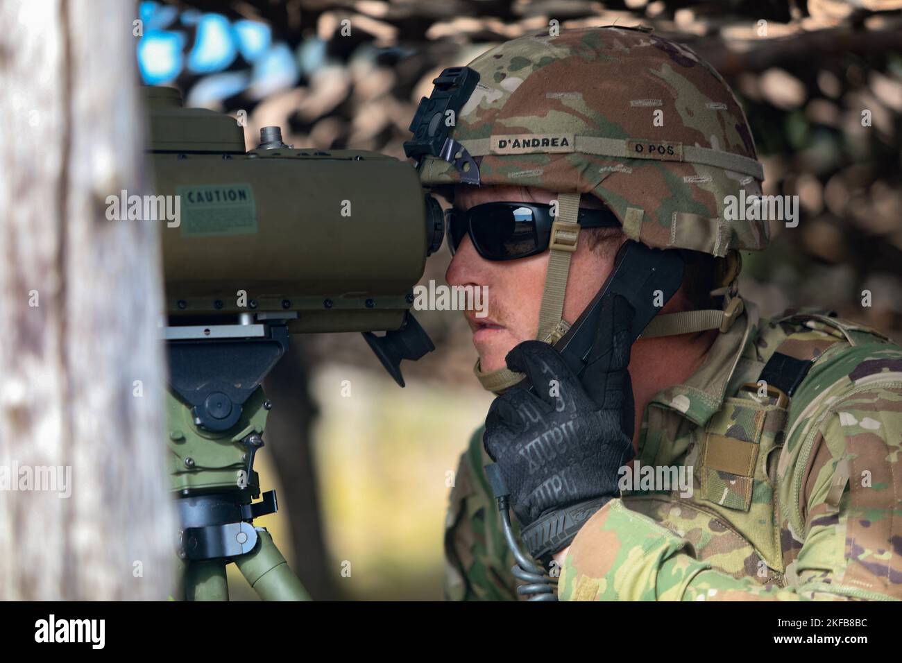 U.S. Army soldier, assigned to the 3rd Armored Brigade Combat Team, 1st ...