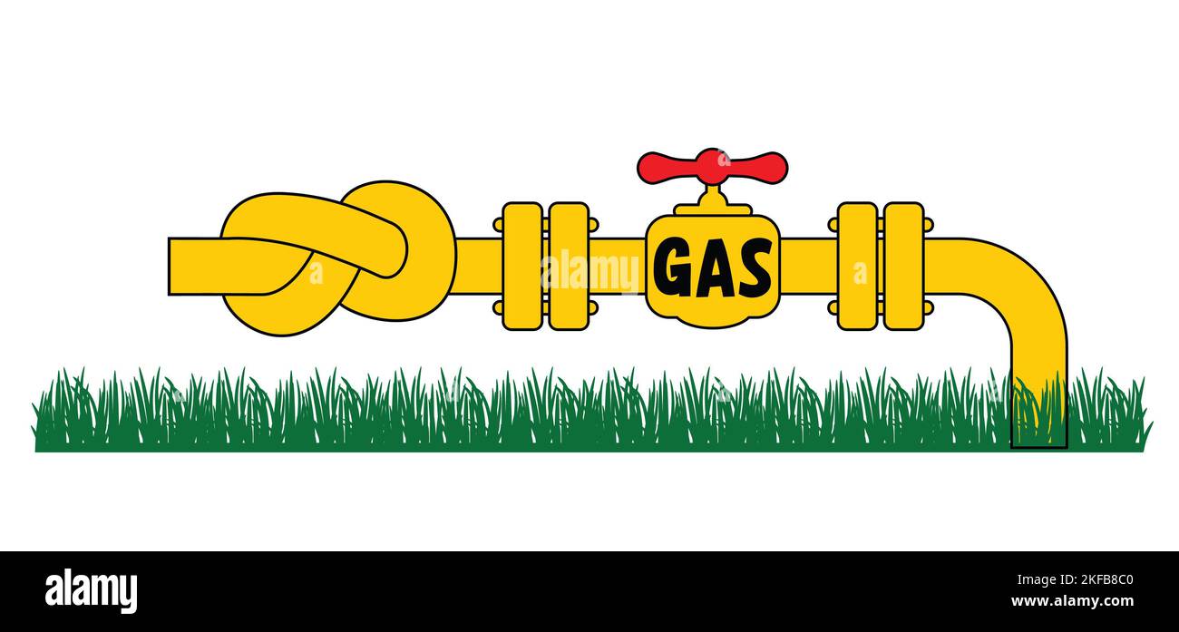 Gas pipelinewith fittings and valves. Valve on the main gas pipeline ...