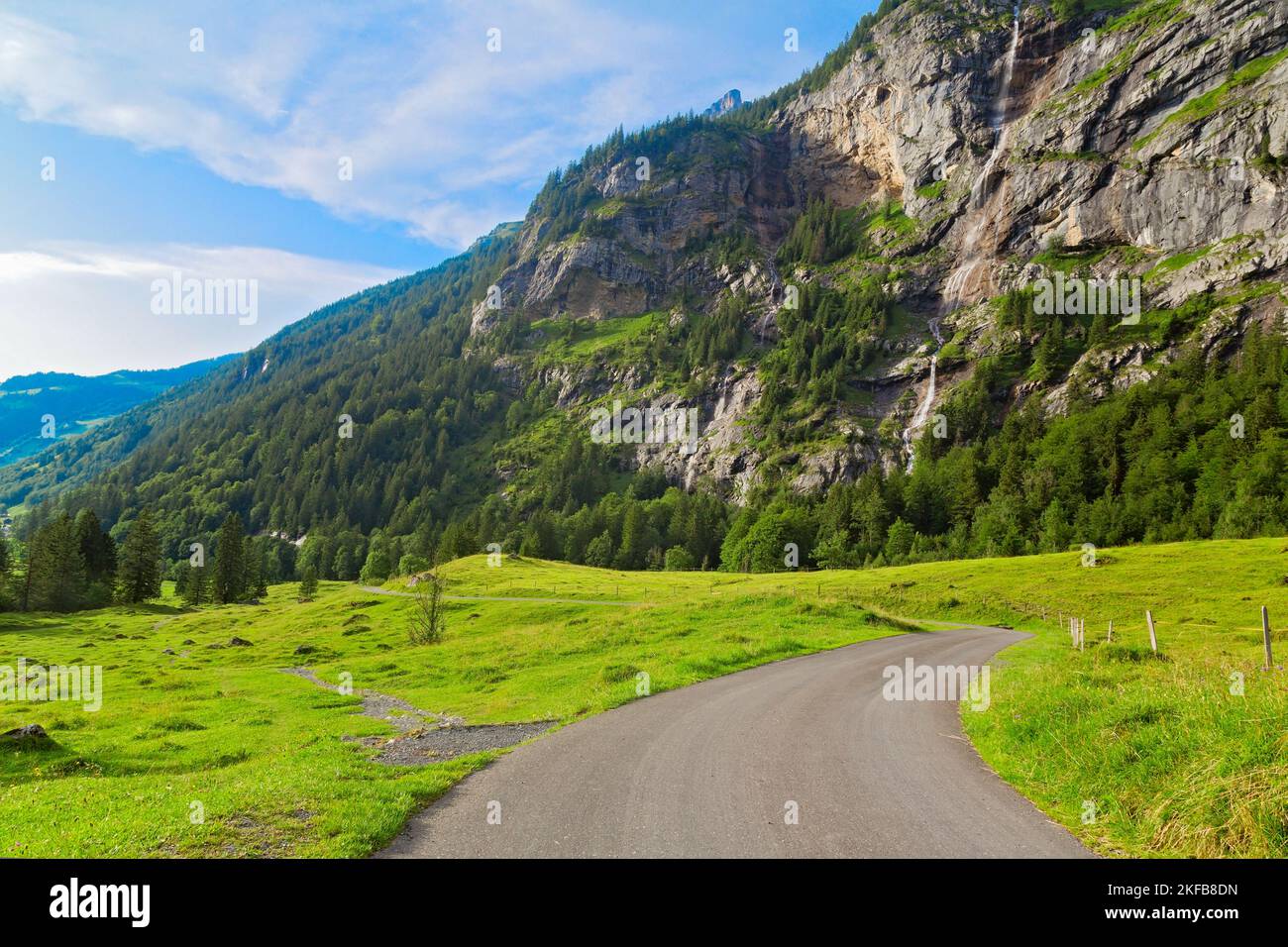 Hiking in Engelberg Village, canton Obwalden, swiss Alps, Switzerland ...