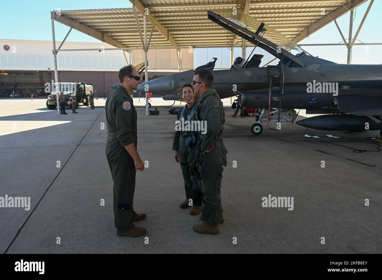 U.S. Air Force Capt. Tobey Fisher, 308th Fighter Squadron F-35 student ...